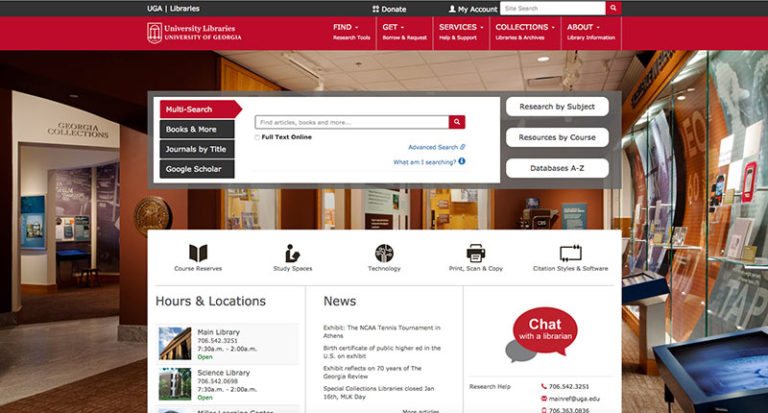UGA Libraries website gets new look - UGA Today