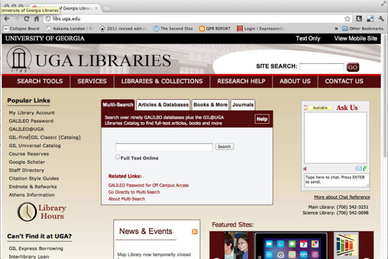 Libraries site offers new search features - UGA Today