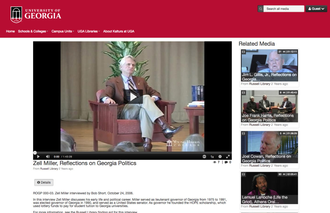 UGA Libraries’ interview with Miller online - UGA Today