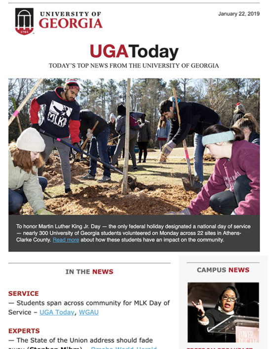 Stay connected with daily news from UGA - UGA Today