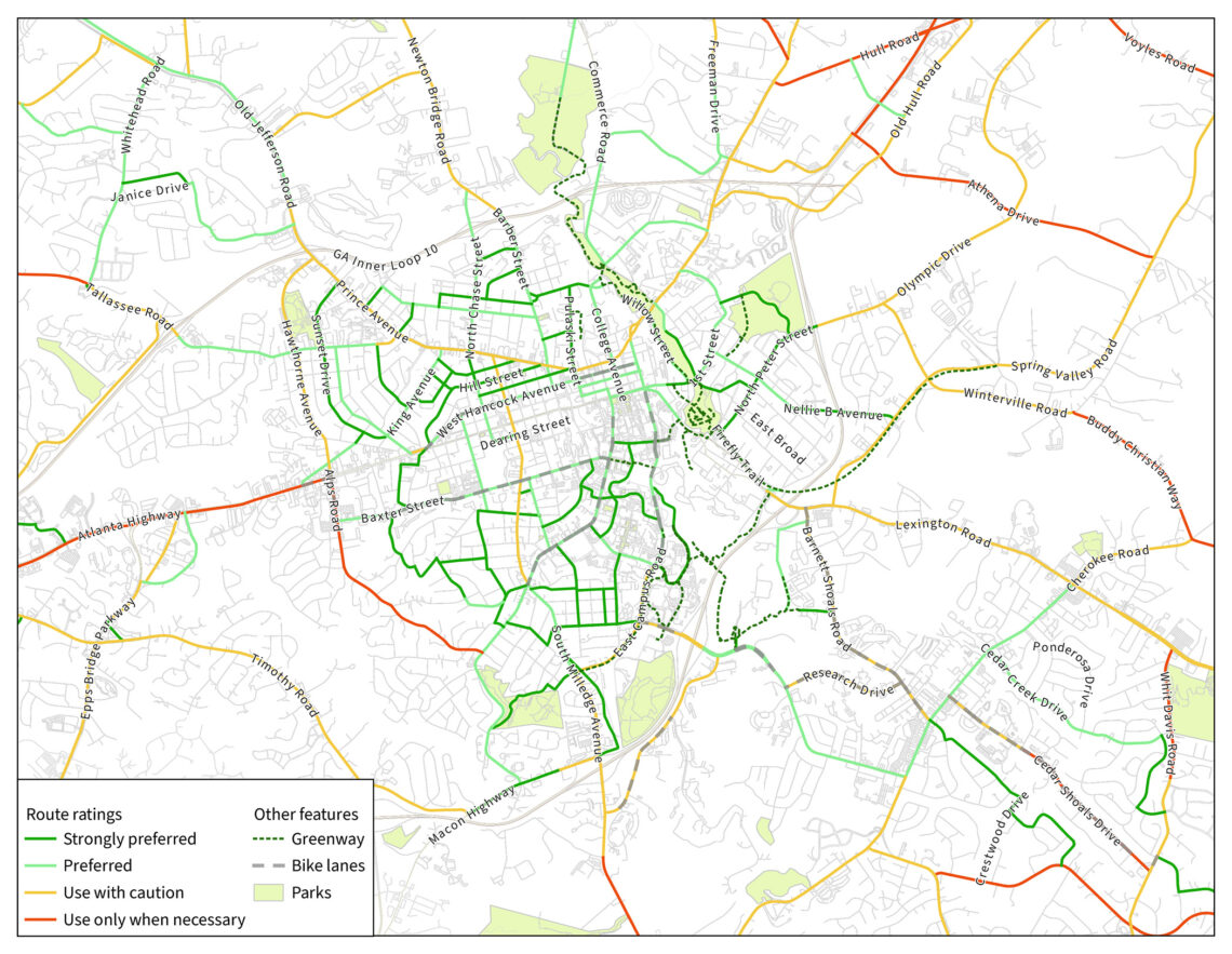 New biking map of Athens eases the ride around town