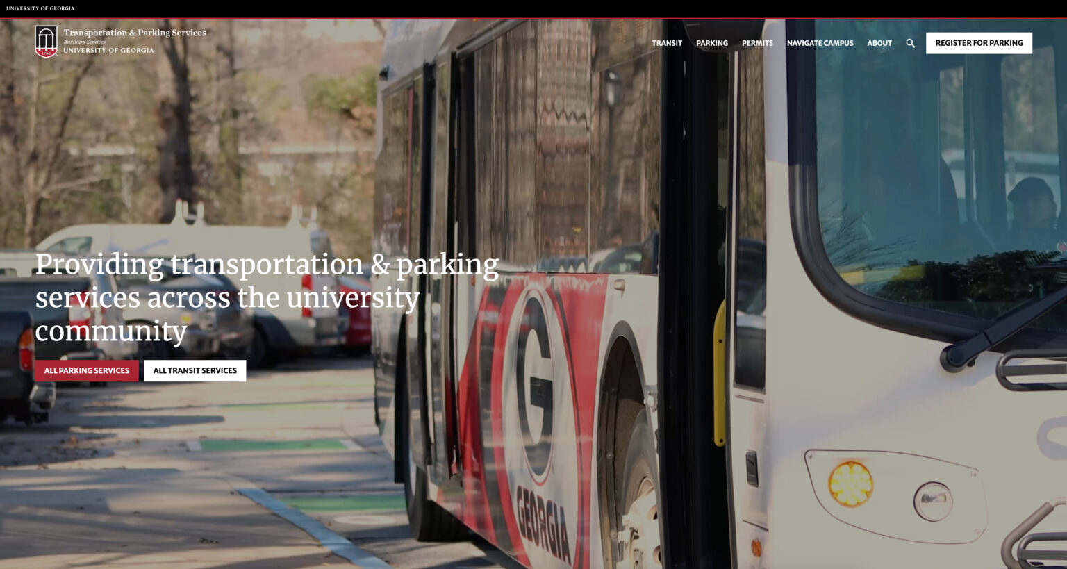 UGA Transportation & Parking Services unveils revamped website - UGA Today