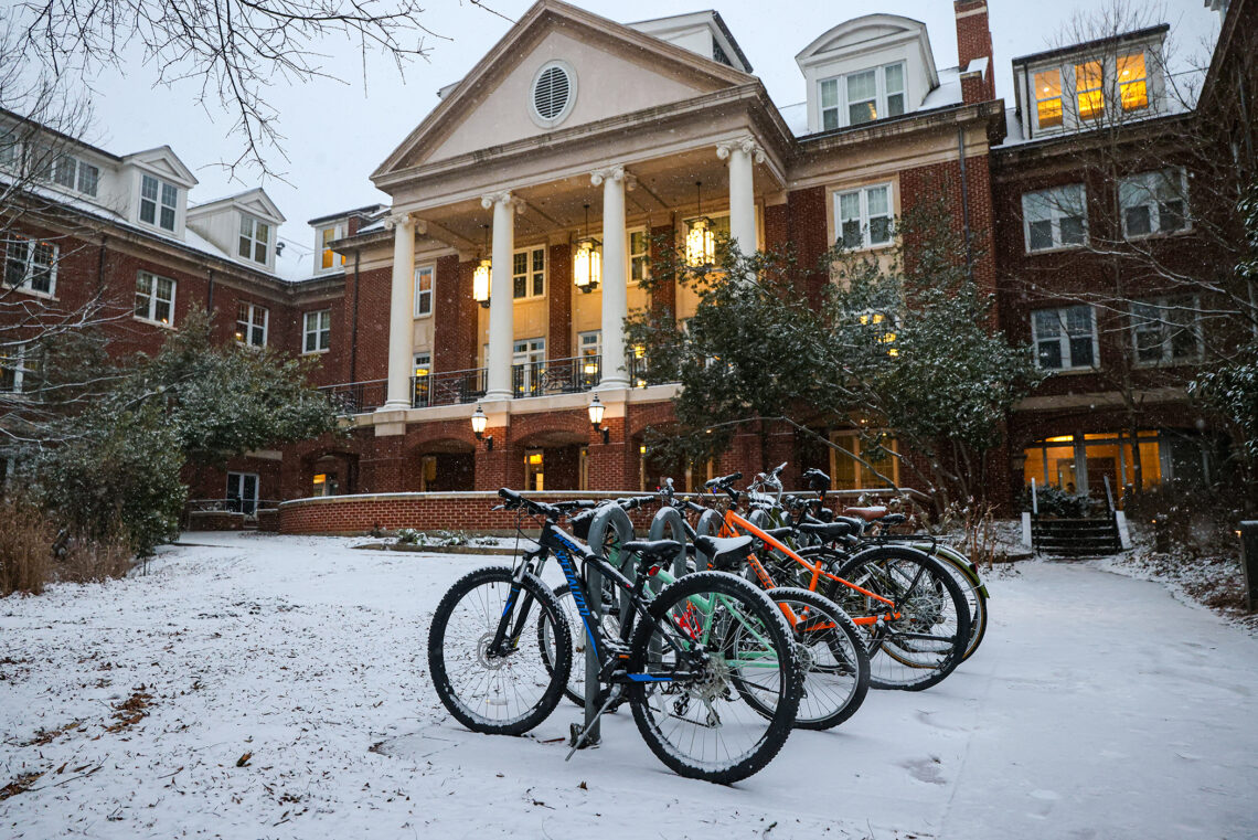 Snow — and frigid temps — hit the UGA campus