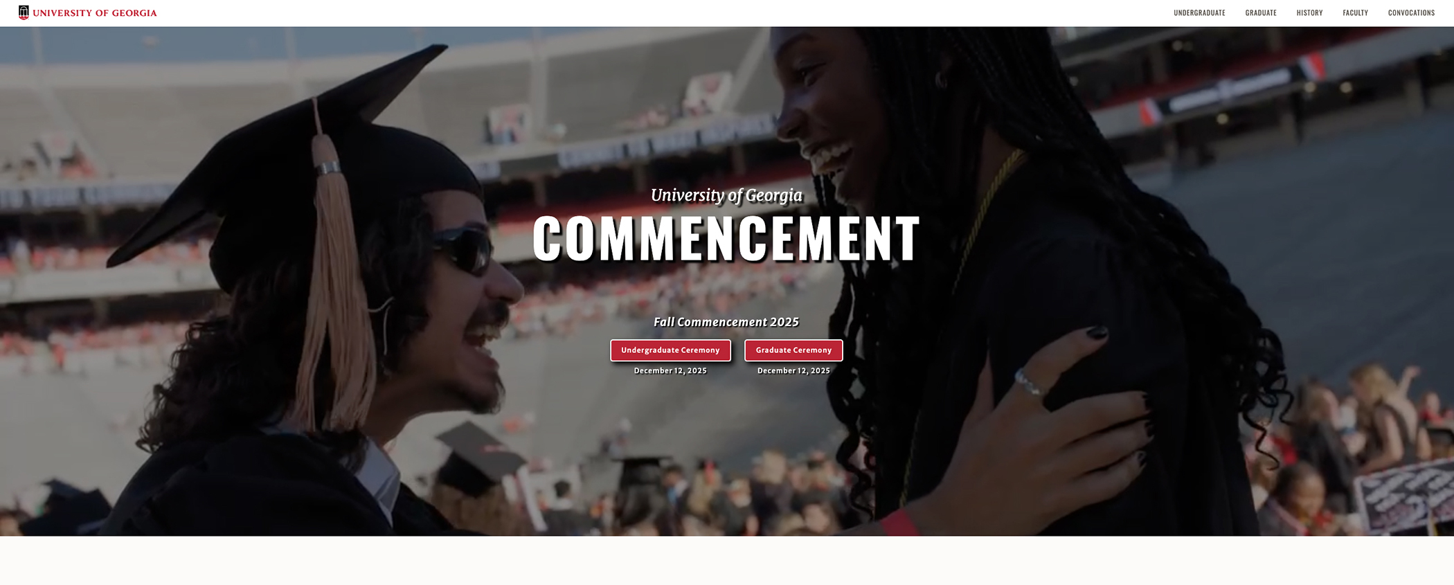 Check the Commencement website for fall 2025 ceremony details - UGA Today
